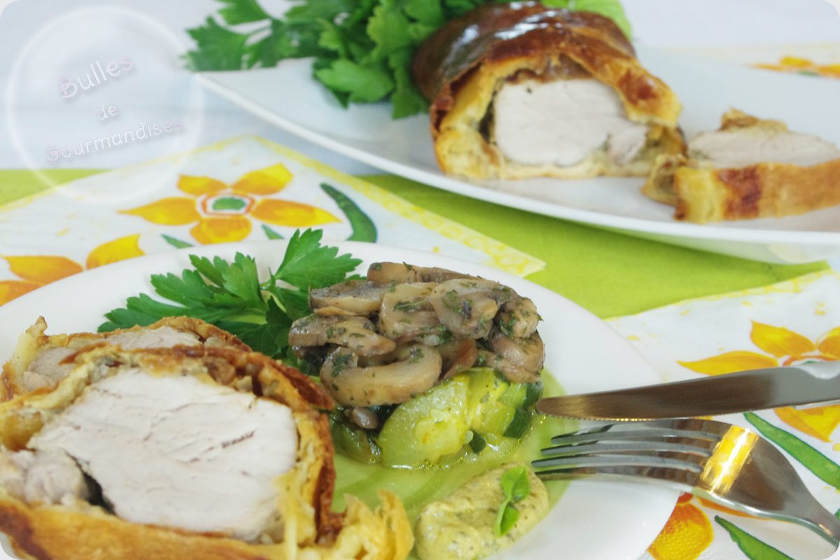 Filet mignon feuilleté à la dijonnaise... tout mignon, tout bon ...