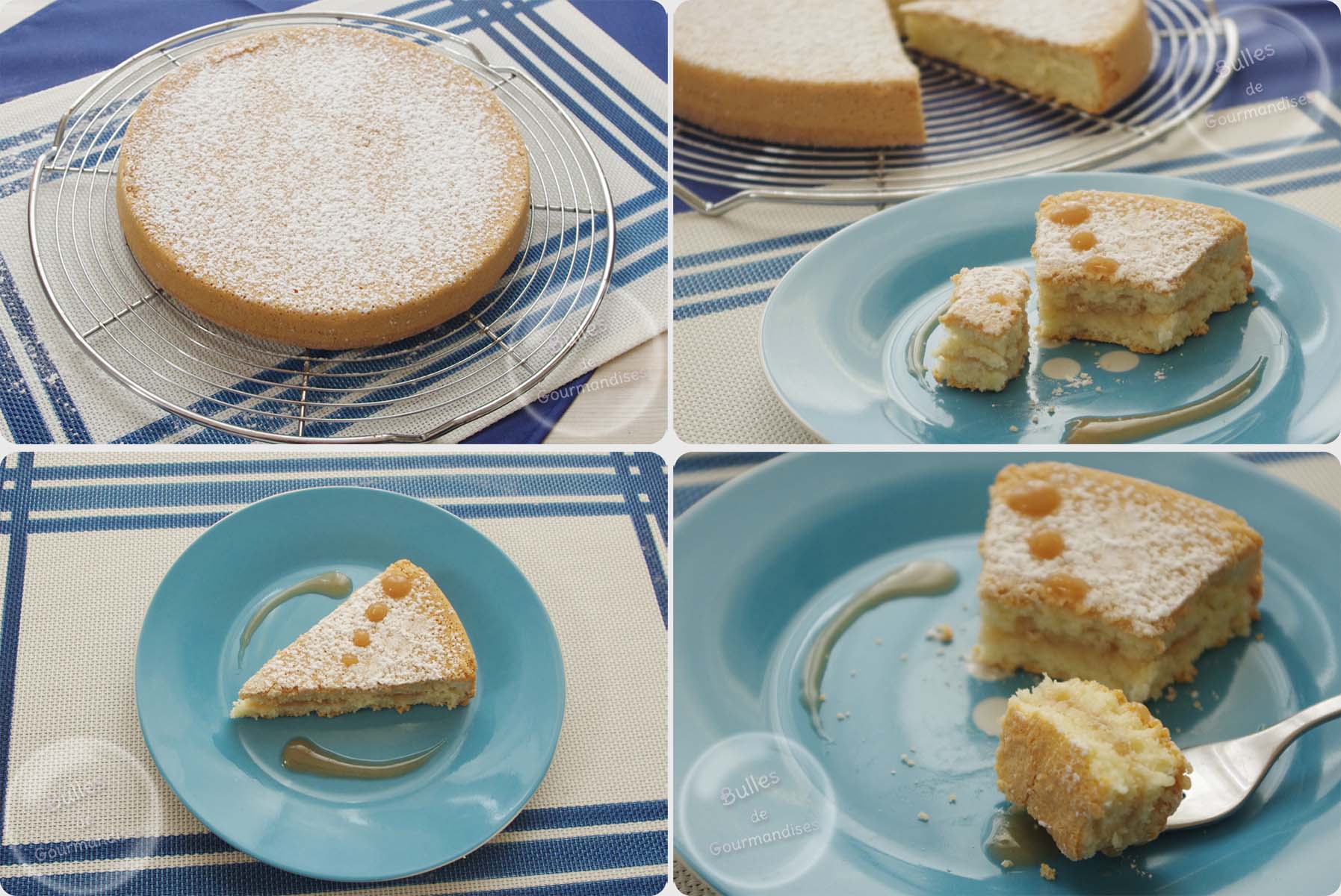 Gâteau Lorrain et sa crème à la rose... | Bulles de Gourmandises