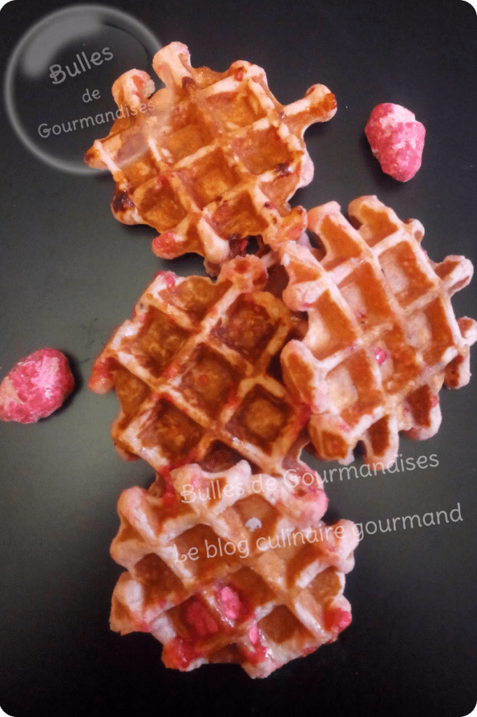 Gaufres liégeoises aux pralines roses pour octobre rose | Bulles de ...